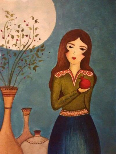 نقاشی شب یلدا برای مدرسه و معلم آسان و زیبا، دخترانه و فانتزی