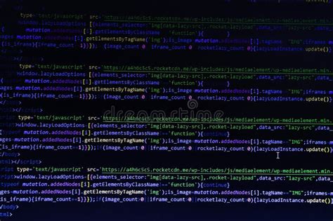 Programming Code Abstract Screen Of Software Developer Computer Script