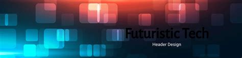 Free Futuristic Tech Header Design Template To Edit Online