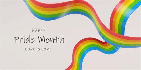 3d โบกธง Lgbt สีรุ้งหรือพื้นหลังโปร่งใสสัญลักษณ์ของความภาคภูมิใจของเกย์