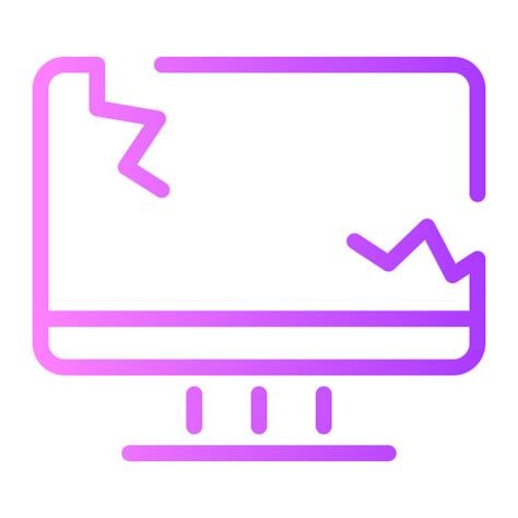 Broken Screen Generic Gradient Outline Icon
