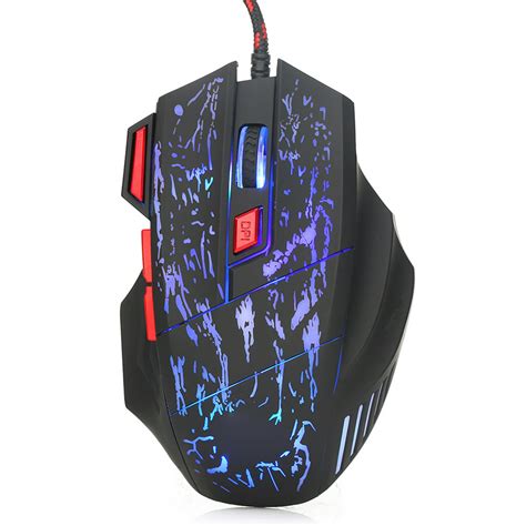 Ratón Ergonómico Para Juegos Con Cable Usb Hxsj H300 Con Respiración