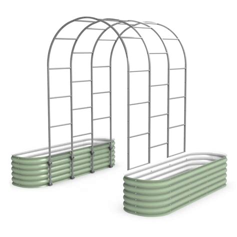 Reviews For Vego Garden Garden Modular Arched Trellis System Triple