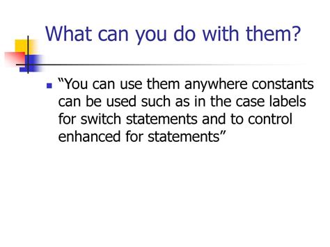 more on enumeration types ppt download