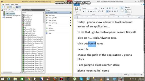 How To Block Internet Access Of An Application Using Firewall Youtube