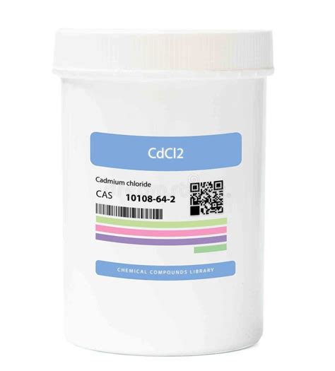 Cadmium Chloride Molecule Molecular Structures Cadmium Compounds 3d