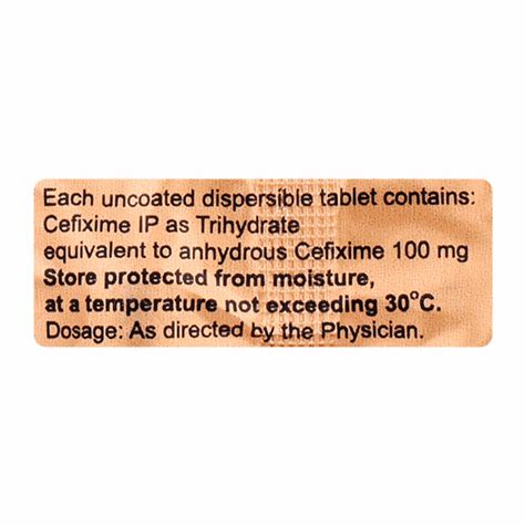 Buy Ritecef O 100 Dispersible Tablet 10 S Online At Upto 25 Off Netmeds