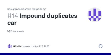 Impound Duplicates Car Issue Kasuganosoras Esx Realparking Github