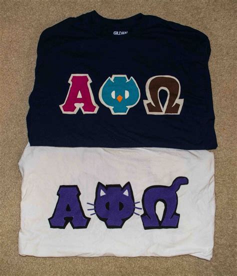 Owl And Cat Themed Alpha Phi Omega Letters Alpha Phi Omega Alpha Phi