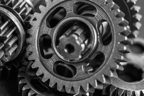 Engranajes Y Ruedas Dentadas Mecanismo De Reloj Motor De Metal De Latón
