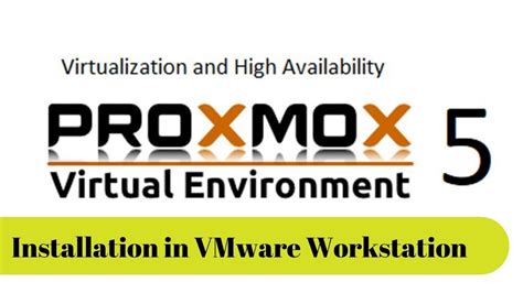 Install Proxmox 53 In Vmware Workstation Youtube