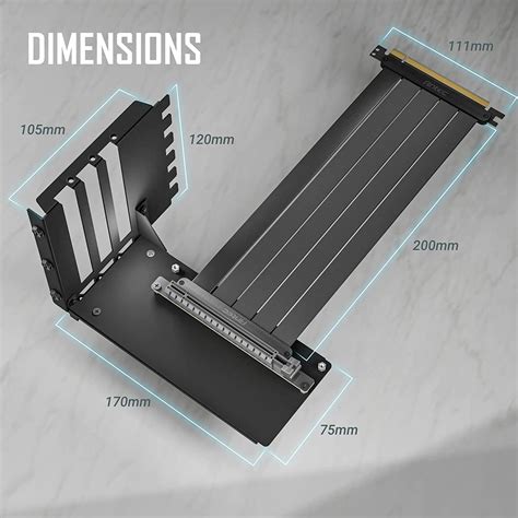 Giá Dựng Vga Antec Vertical Gpu Bracket Pci E 4 0 X16 High Speed Black