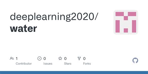 GitHub Deeplearning Water