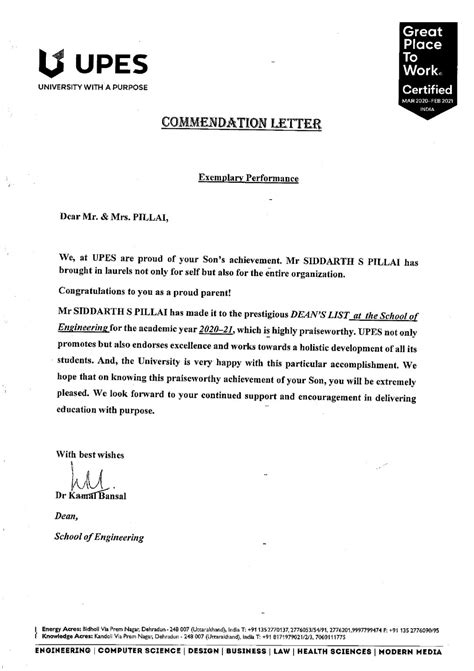 I Made It To The Prestigious Deans List At Soe For Year 2020 21