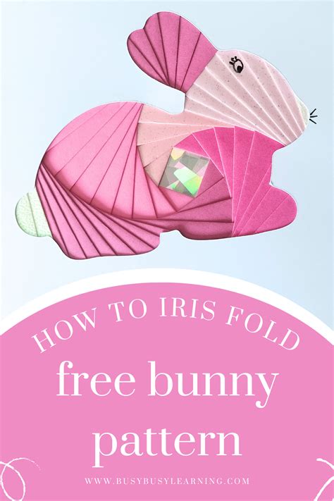 How To Iris Fold A Bunny Free Iris Folding Pattern Bunny Rabbit