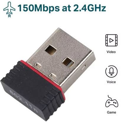 Adaptador Usb Antena Wifi Tarjeta De Red Inalámbrica Mini Usb 80211