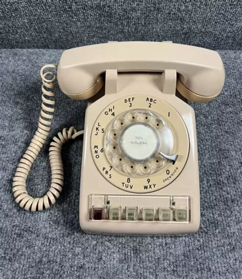 Rotary Western Electric Bell Systems Beige Multi Line Vintage Telephone