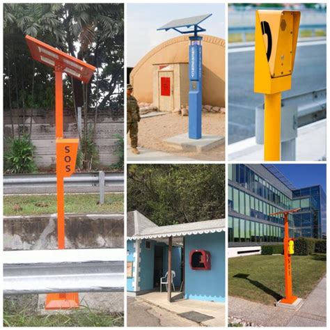 Highway Roadside Solar Powered Emergency Phone Call Box Ip67 With Solar