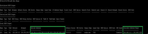 Dhcp Exclude Address Range Option Config On Instant 2 0
