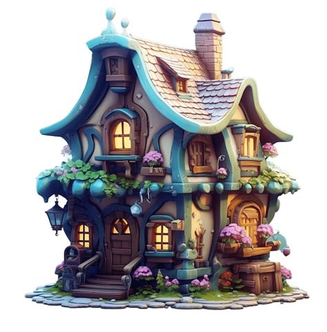 Premium Ai Image Tiny Gnome House Fantasy Style