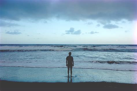 Images Gratuites homme plage mer côte le sable océan horizon