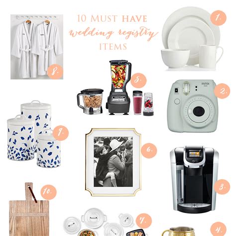 Must Have Wedding Registry Items
