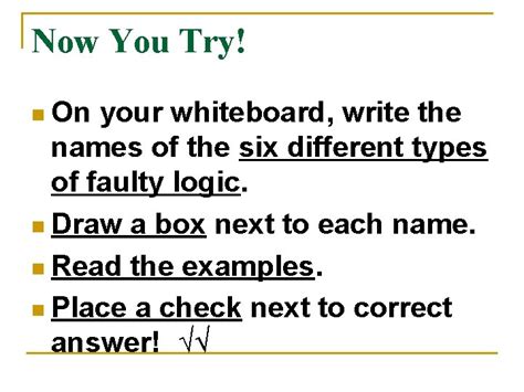 FAULTY LOGICREASONING OrWhat Is Wrong With This Statement