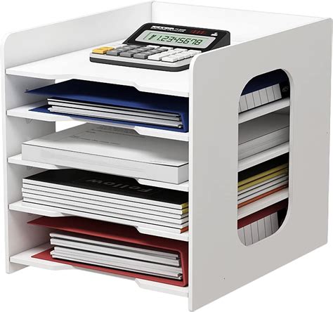 DALTACK Organiseur de papier pour bureau plateau de rangement de bureau à niveaux organiseur
