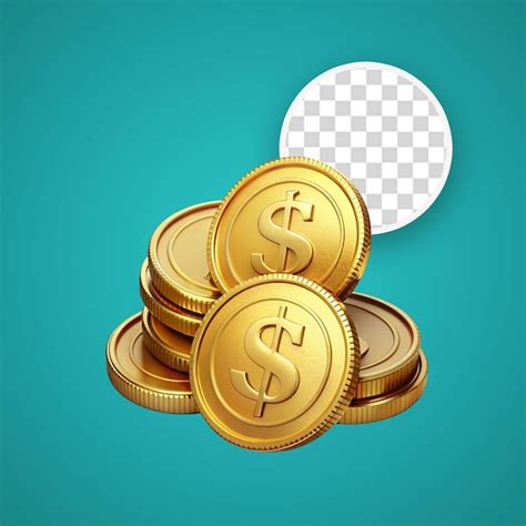 3d Rendering Stack Dollar Coin Business Premium Ai Generated Psd