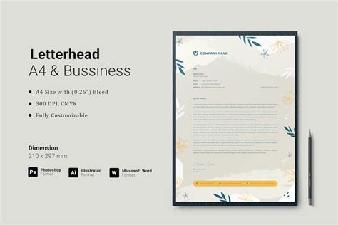 Шаблон фирменного бланка Шаблоны для печати Включая печатный бланк и идентичность Envato