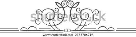 Decorative Elegant Header Classic Swirl Decoration Stock Vector Royalty Free 2188706719