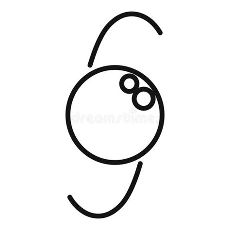 Atom Structure Icon With Electrons Orbiting Around Nucleus Stock Illustration Illustration Of