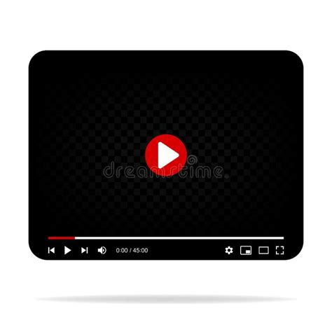 Youtube Multimedia Player Window Template Stock Illustrations 170 Youtube Multimedia Player