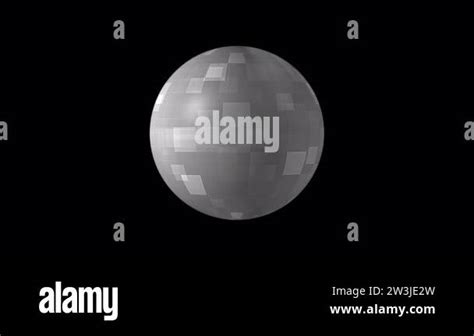 4k 3d Black And White Loop Animation Of Abstract Hi Tech Futuristic