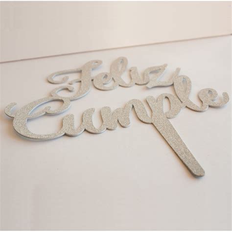 Topper para Tartas de Cumpleaños con Nombre Personalizado en colores