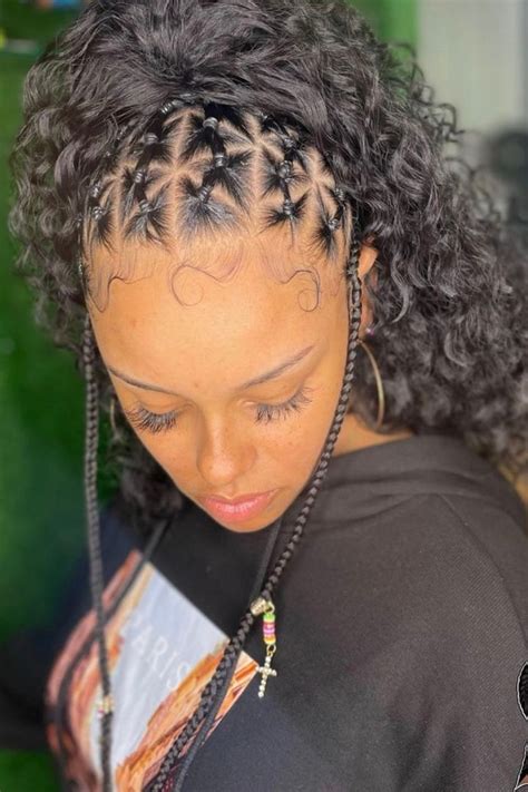 Creative And Gorgeous Criss Cross Knotless Braids Hairstyles In 2021