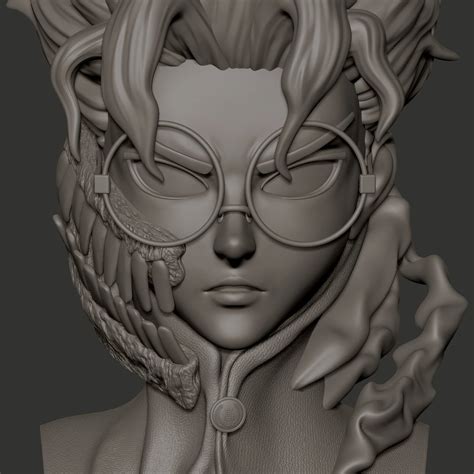 Okarun 3d Bust Fanart R Dandadan