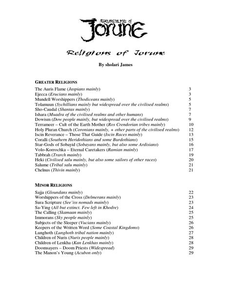 Background 09 Religions Of Jorune Pdf Astrology Reincarnation