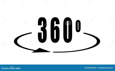 360 Degrees Animated Sign Angle 360 Degree Stock Video Video Of Button Degree 255404447