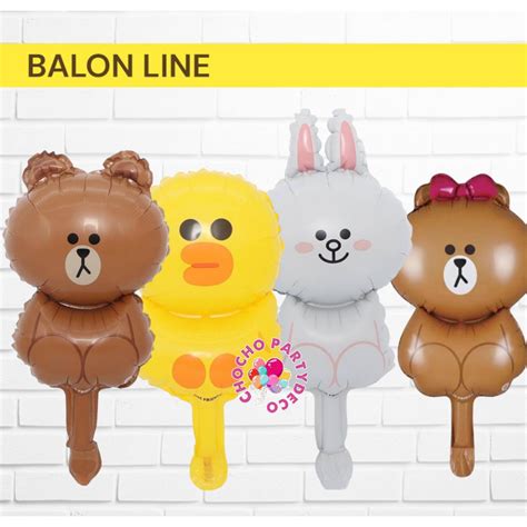 Jual Balon Line Balon Foil Brown Choco Sally Cony Shopee Indonesia