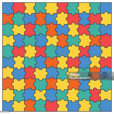 화려한 퍼즐 조각 패턴입니다 지 그 소 퍼즐 템플릿입니다 조각그림 맞추기에 대한 스톡 벡터 아트 및 기타 이미지 조각그림 맞추기 0명 개체 그룹 Istock