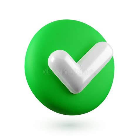 Vector 3d Checkmark Realistic Icon Trendy Glossy Plastic Blue Check