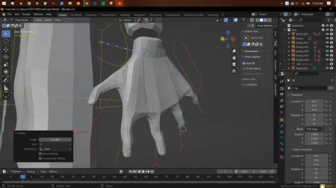 The Automatic Weights Not Working Properly On The Left Hand Animation And Rigging Blender