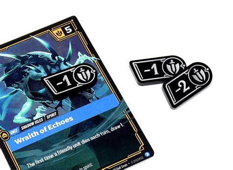 Riftbound Tcg Compatible Acrylic Token Upgrade Set Double Sided