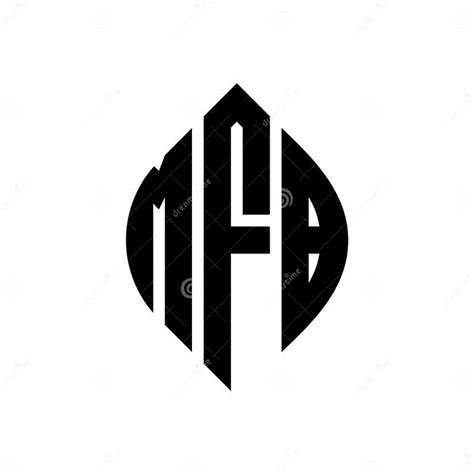 Mfb Circle Letter Logo Design With Circle And Ellipse Shape Mfb
