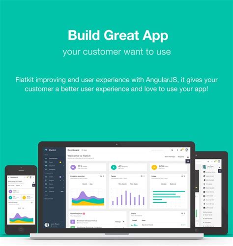 Flatkit App Ui Kit Web App Design Ui Kit App Ui