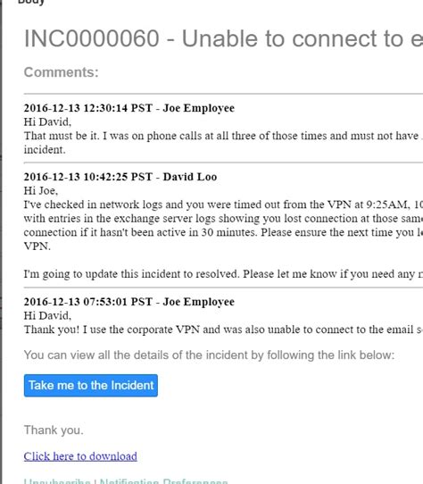 adding physical attachment to notification addin servicenow
