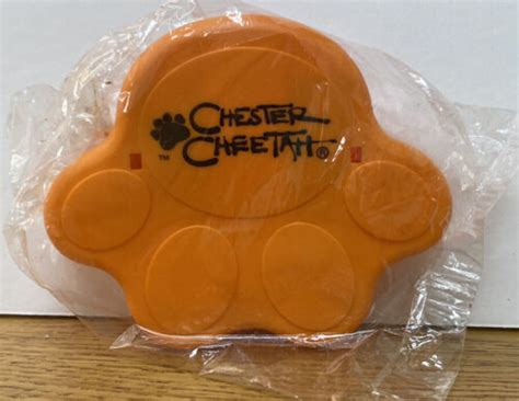 Vintage Cheetos Chester Cheetah Chip Bag Clip Large Orange Paw Shape