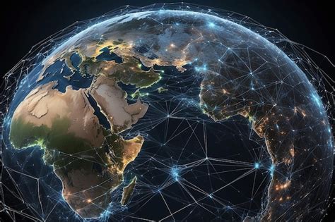 Premium Photo Global Network Connection World Wide Web Connection Of