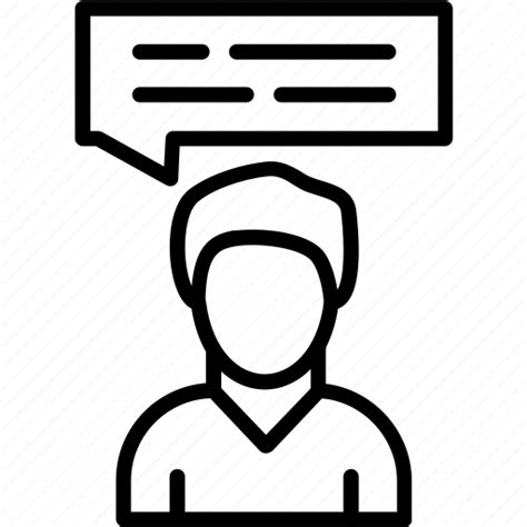 Bubble Businessman Chat Man Message Speech Icon Download On